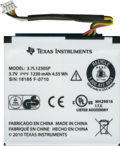 Texas Instruments TI Rechargeable Battery with Pigtail Wire ...