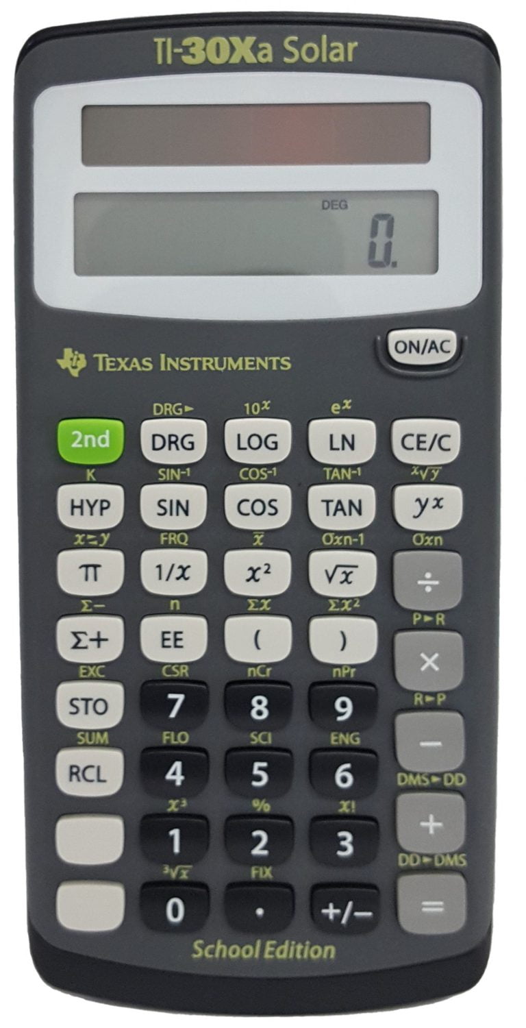 Texas Instruments TI-30XaSE Solar School Edition Calculator – ScanTex
